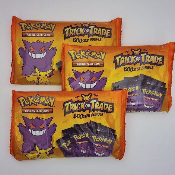 Pokemon | Other | 3 Bags Pokemon Tcg Trick Or Trade Booster Bundle Lot ...